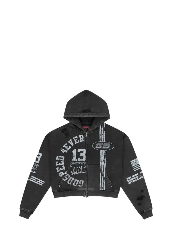 GODSPEED Roadster Zip Up Hoodie - Black