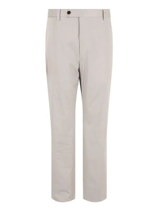 FERRAGAMO Regular Fit Chino Pants - Grey