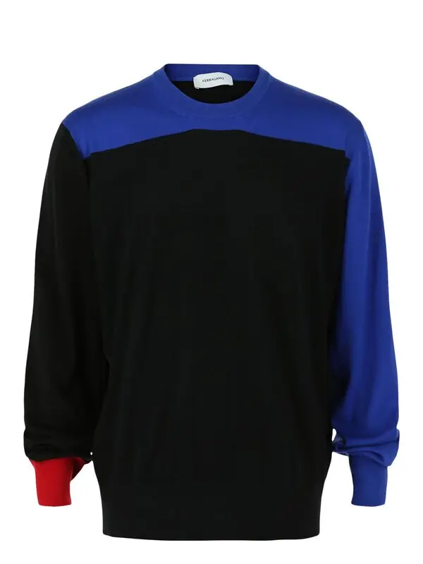 FERRAGAMO Colorblock Cashmere Sweater - Multicolor