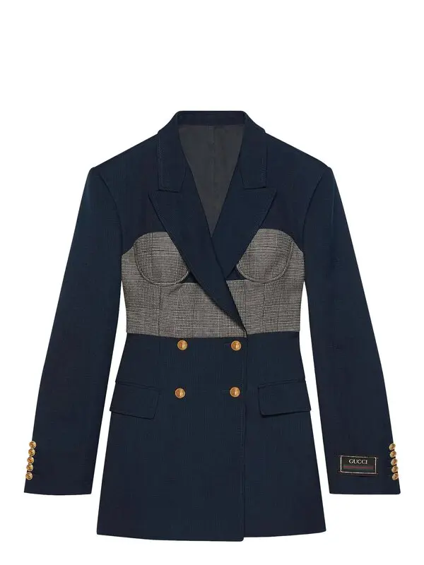Gucci Corset Viscose Jacket - Blue