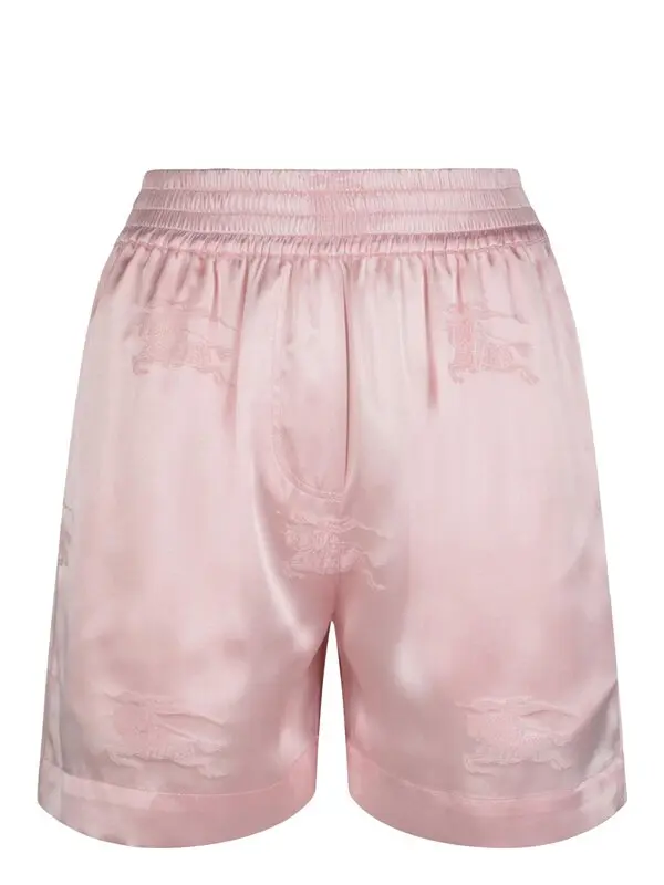 Burberry Ekd Jacquard Silk Shorts - Pink
