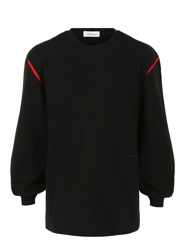 FERRAGAMO Long-sleeve T-shirt - Black