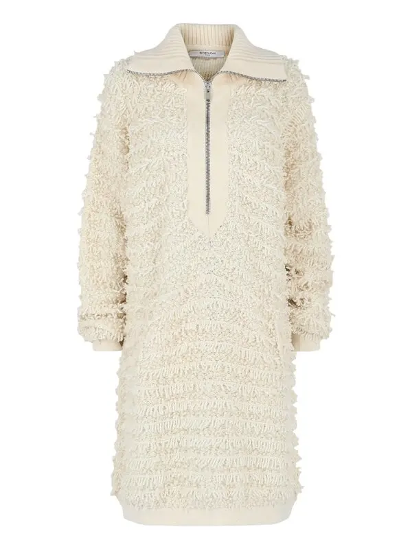 Givenchy Long Fringed Sweater - White