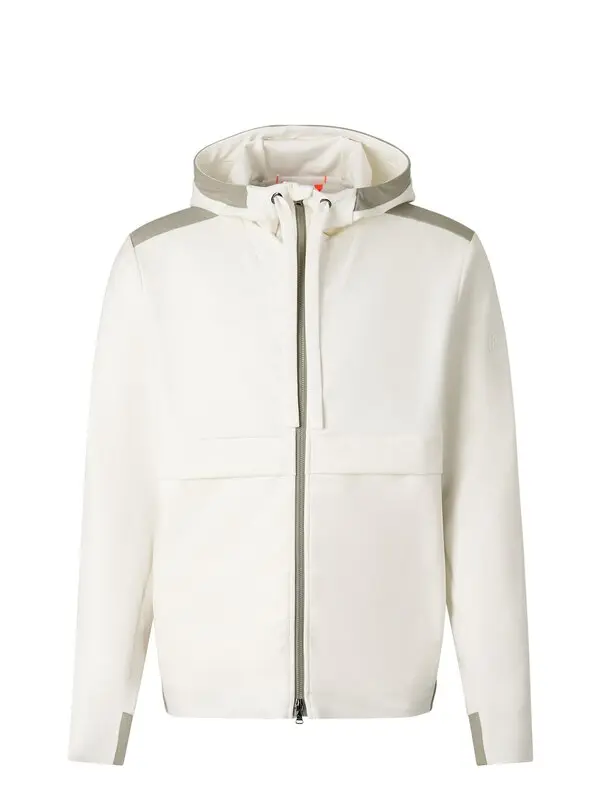 Bogner Ernesto Jersey Hoodie - Off-white/khaki