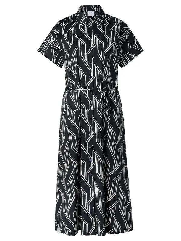 Bogner Roxana Shirt Dress - Navy Blue/off-white