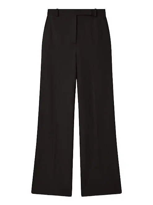 JOSEPH Yukio Wide-leg Trousers - Black
