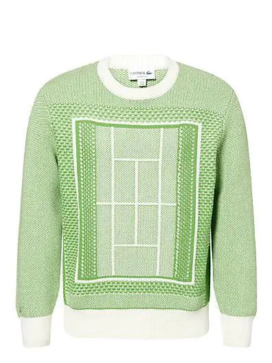 Lacoste Jacquard-knitted Jumper - Green