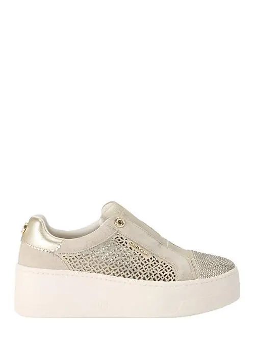 Carvela Connected Laser Trainers - Gold