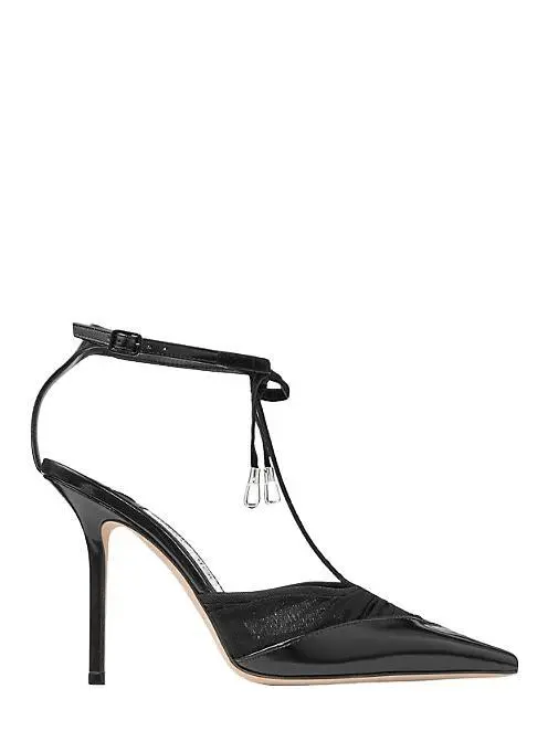 JIMMY CHOO Afia 100 Mesh Pumps - Black/black