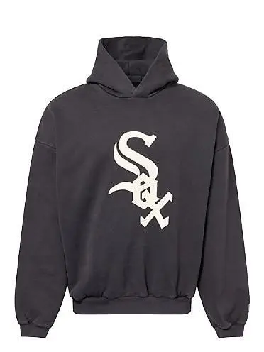 Fear Of God Mlb White Sox Graphic-print Cotton Hoody - Black
