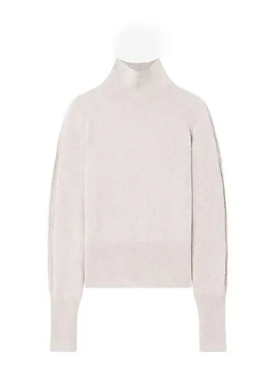 JOSEPH High-neck Cashmere-blend Jumper - Ivory