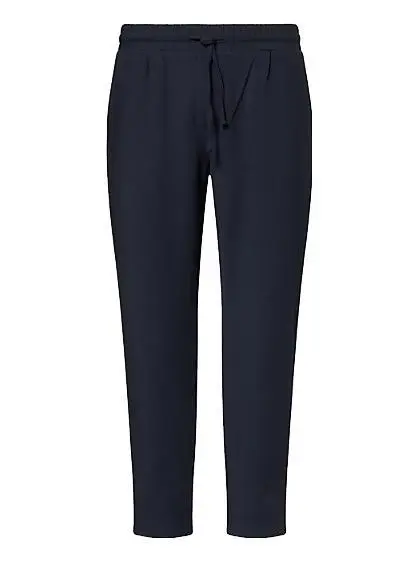 ARNE Smart Casual Tapered-leg Woven Jogging Bottoms - Navy