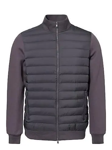 ARNE Hybrid Tech Quilted Woven Jacket - Grey