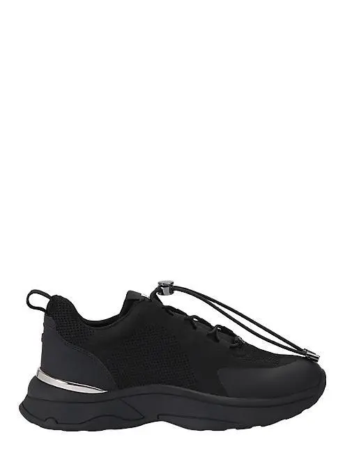 Kurt Geiger Link Toggle Fabric Trainers - Black/comb