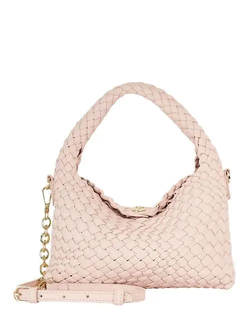 DUNE Mini Woven Faux-leather Cross-body Bag - Blush Synthetic