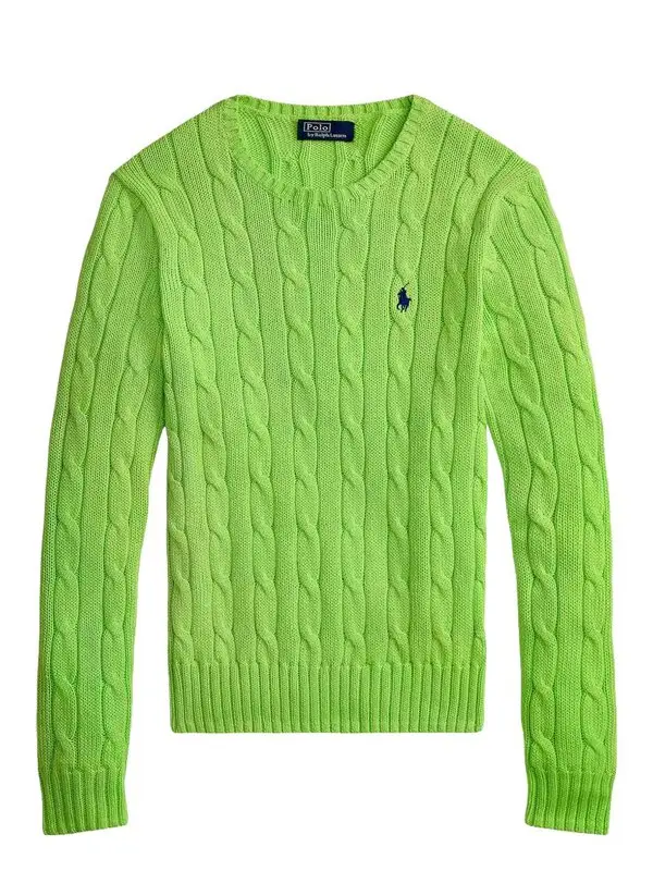 Polo Ralph Lauren Cable-knit Sweater With Logo Detail - Green