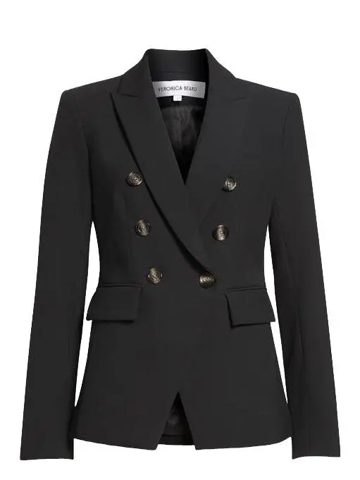 Veronica Beard Miller Stretch Crepe Dickey Jacket - Black