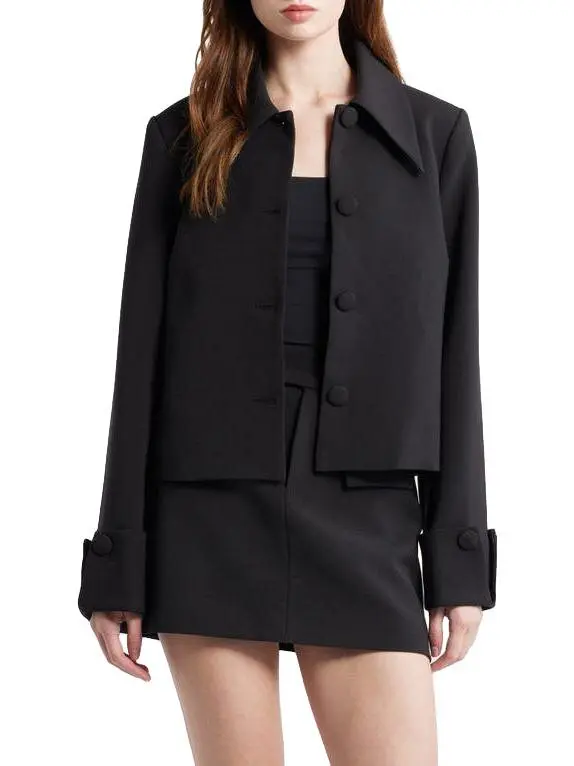 Oddmuse Button-front Jacket - Black