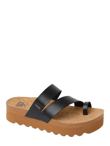 Reef Vista Laya Platform Sandal - Black