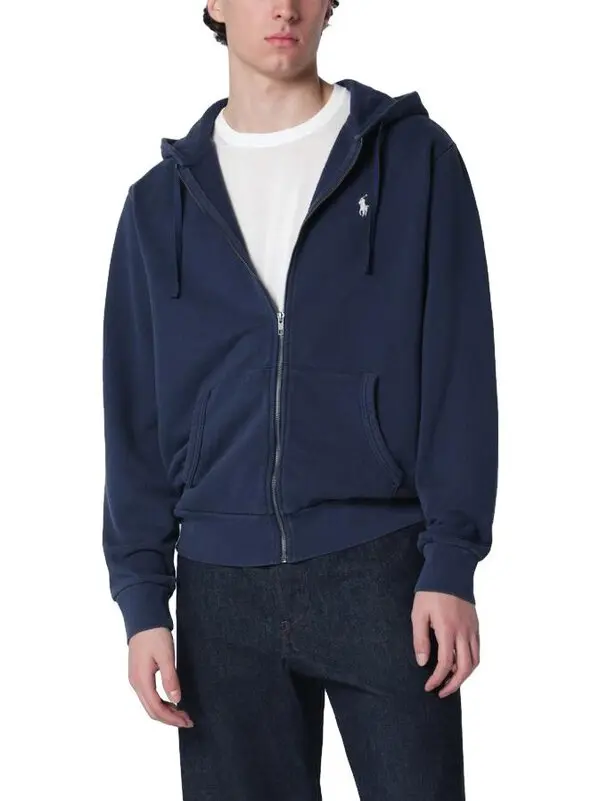 Polo Ralph Lauren Cotton Zip-up Hoodie - Blue