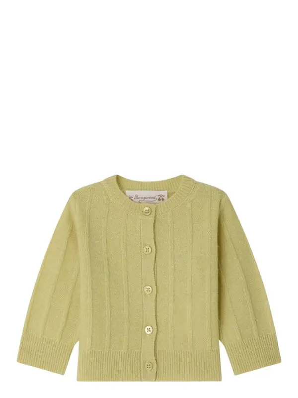 Bonpoint Cashmere Cardigan - Green
