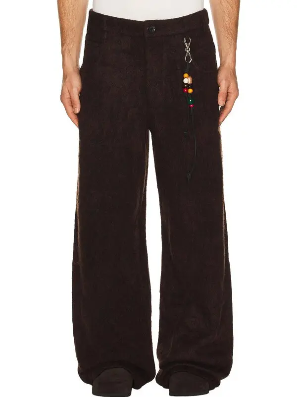 SONG FOR THE MUTE Wide Leg Pant - Brown
