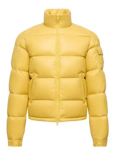 Moncler Levitha Hooded Down Jacket - Yellow