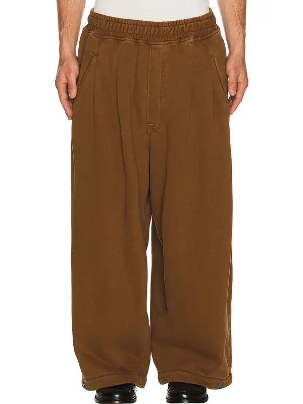 ART COMMUNITY Triptych Sweatpant In Brown - Deep Taupe