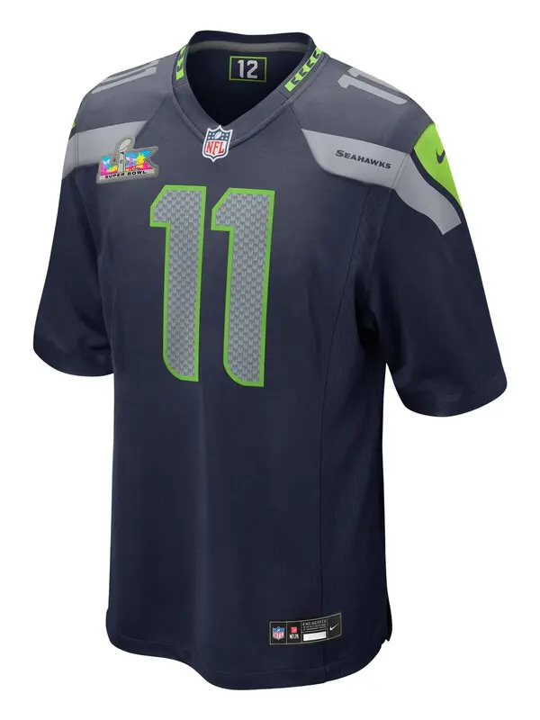 Nike Jaxon Smith-njigba Seattle Seahawks Super Bowl Lx Nfl Game Jersey - Blue