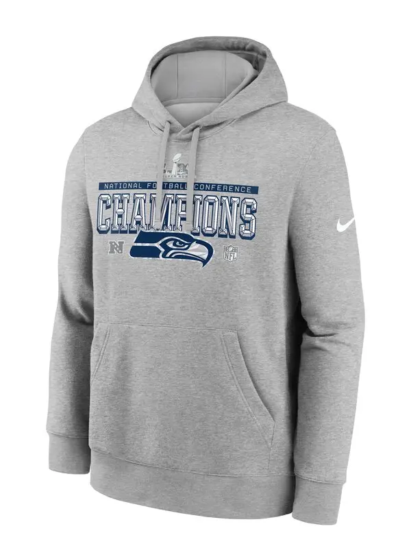 Nike Seattle Seahawks 2026 Nfc Champions Trophy Collection Nfl Pullover Hoodie - Grey