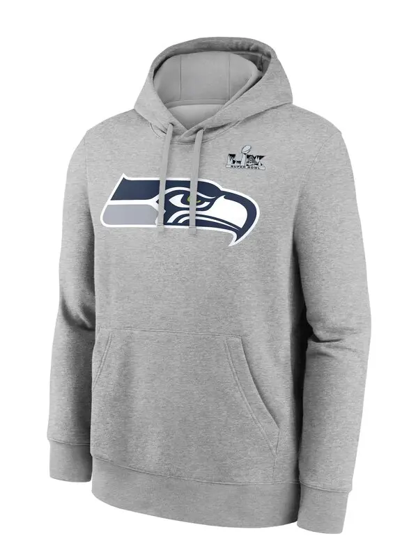Nike Jaxon Smith-njigba Seattle Seahawks Super Bowl Lx Nfl Pullover Hoodie - Grey