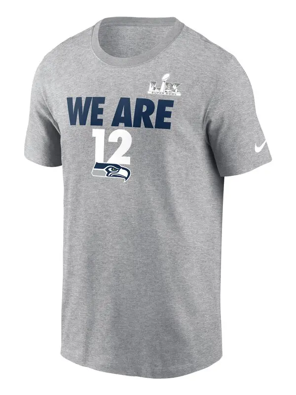 Nike Seattle Seahawks 2026 Nfc Champions Fast As Fast Gets Nfl T-shirt - Grey