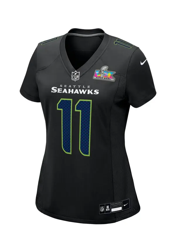 Nike Jaxon Smith-njigba Seattle Seahawks Super Bowl Lx Nfl Game Fashion Jersey - Black