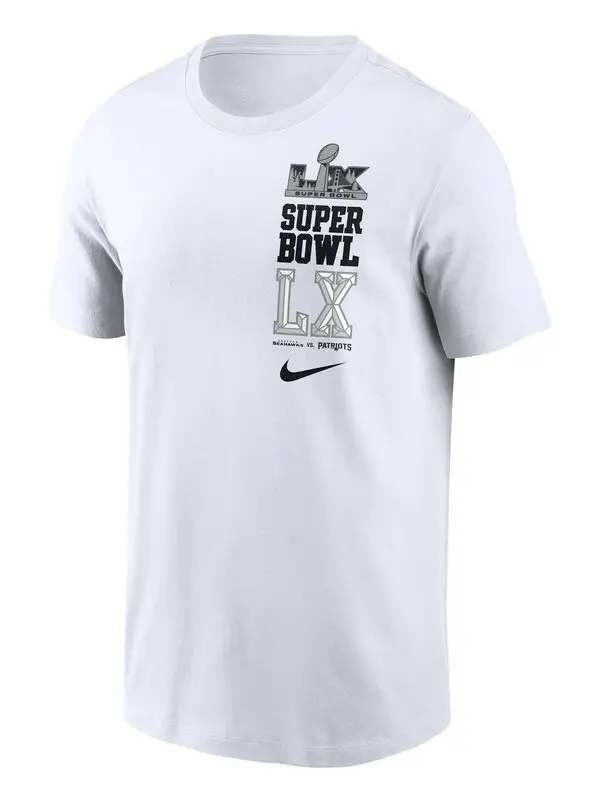Nike Super Bowl Lx Bound Dueling Nfl T-shirt - White