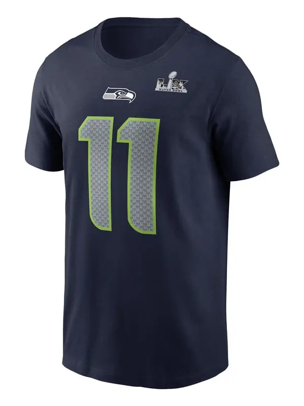 Nike Jaxon Smith-njigba Seattle Seahawks Super Bowl Lx Nfl T-shirt - Blue