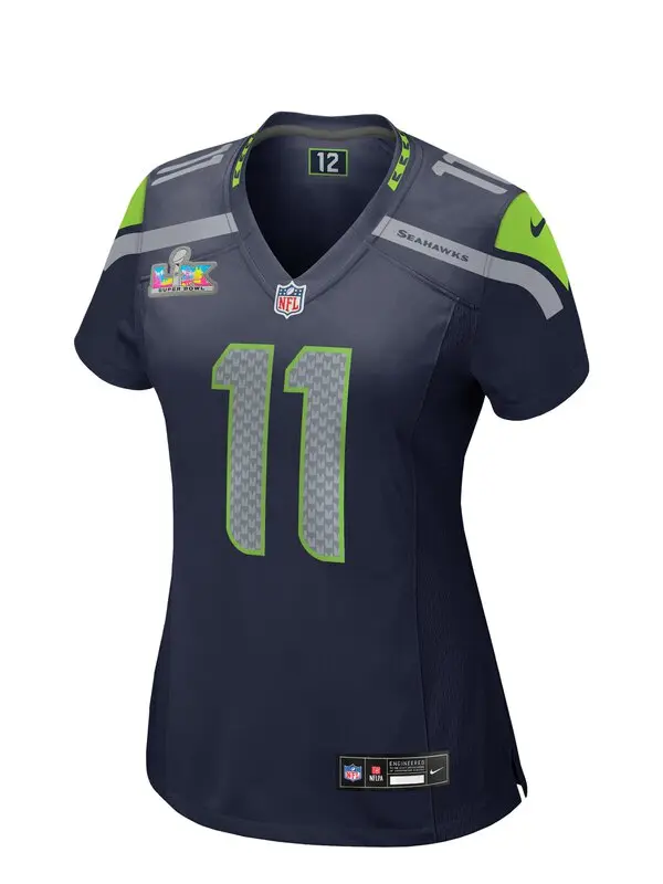 Nike Jaxon Smith-njigba Seattle Seahawks Super Bowl Lx Nfl Game Jersey - Blue