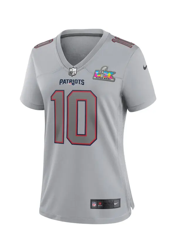 Nike Drake Maye Super Bowl Lx Nfl Game Fashion Jersey - Grey