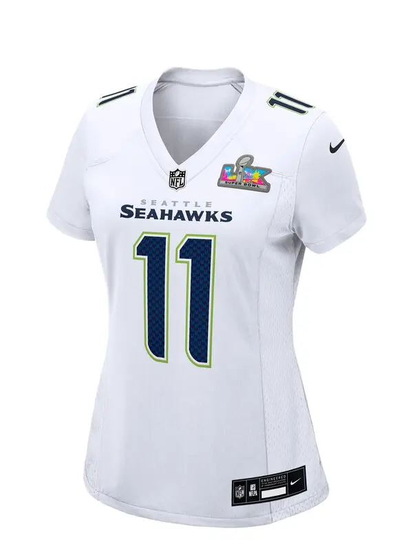 Nike Jaxon Smith-njigba Seattle Seahawks Super Bowl Lx Nfl Game Jersey - White