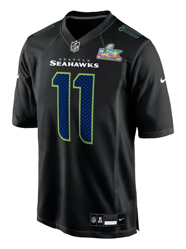 Nike Jaxon Smith-njigba Seattle Seahawks Super Bowl Lx Nfl Game Fashion Jersey - Black