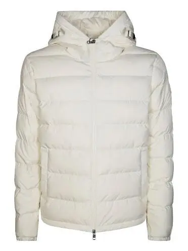 Moncler Laveraet Hooded Down Jacket - White
