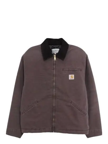 Carhartt Detroit Jacket - Tobacco/black Stone Canvas