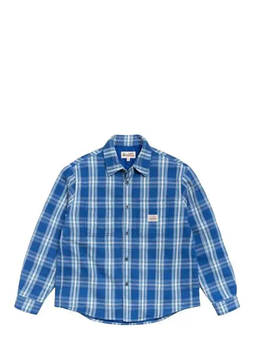 StÜssy Lau Plaid Shirt Jacket - Blue