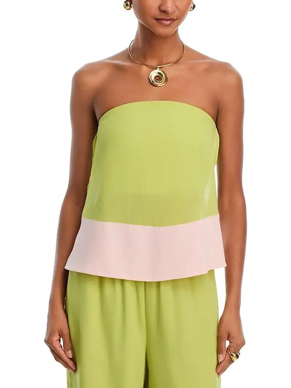 Solid & Striped The Antonia Strapless Top - Guava