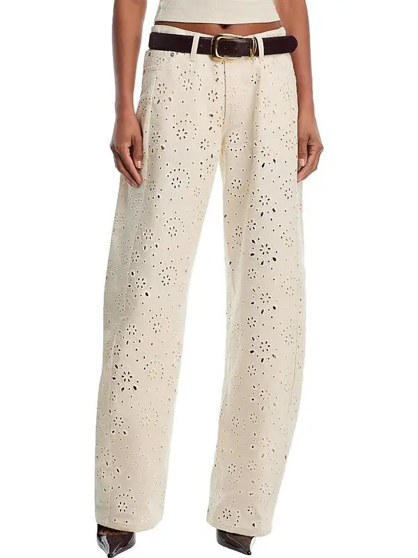 Steve Madden Rori High-rise Barrel Jeans - Sea Mist
