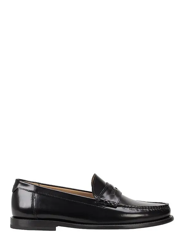 BOSS Tevan Leather Loafers - Black