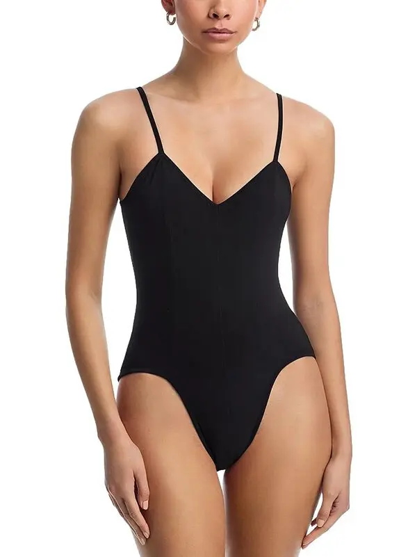 Norma Kamali Wonderwoman Mio One Piece Swimsuit - Black
