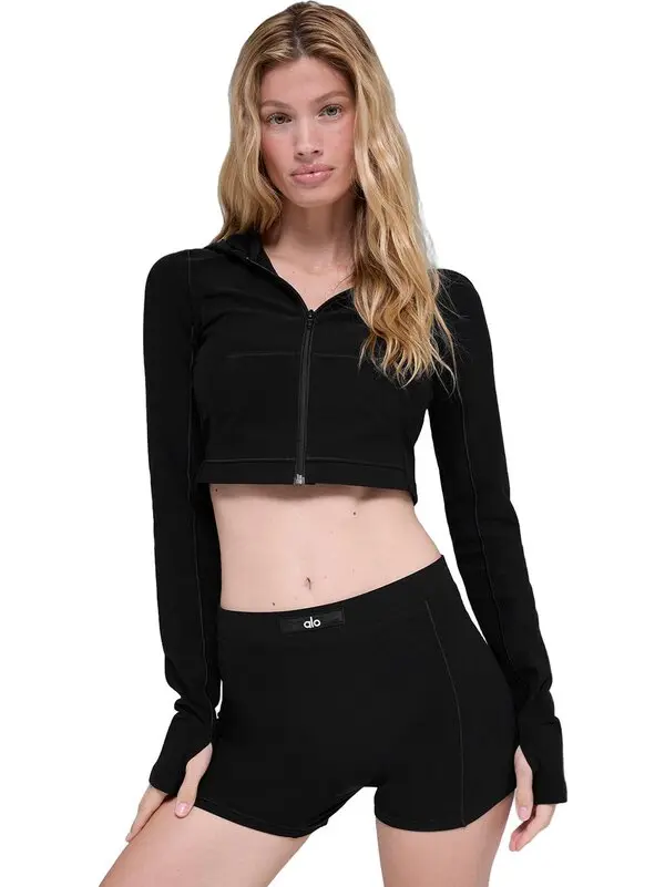 Alo Yoga Soft Sincere Fitted Jacket - Black