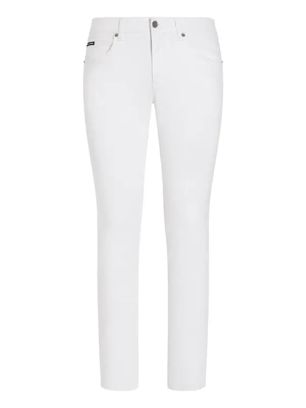 Dolce & Gabbana Regular Fit Stretch Jeans - Multicolor
