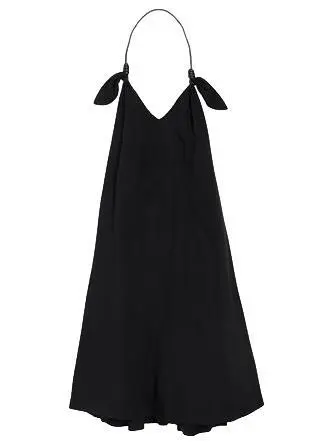 Loewe Mini Flared Halterneck Dress - Black
