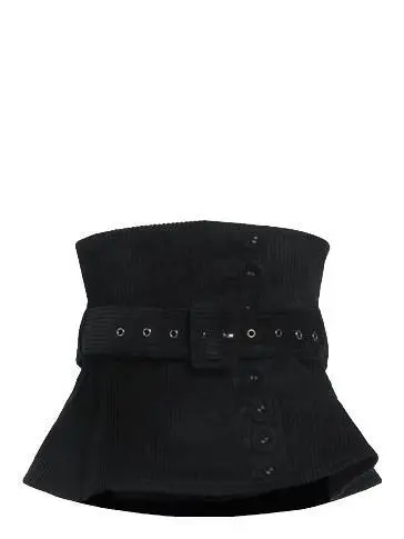 KIMHEKIM Corduroy Tube Top - Black